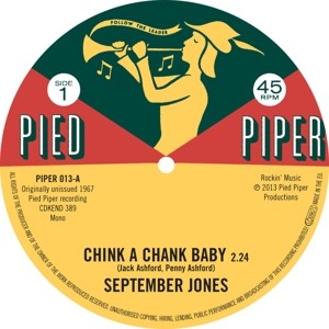 September Jones/the Pied Piper Players - 7-Chink a Chank Baby/That's ...