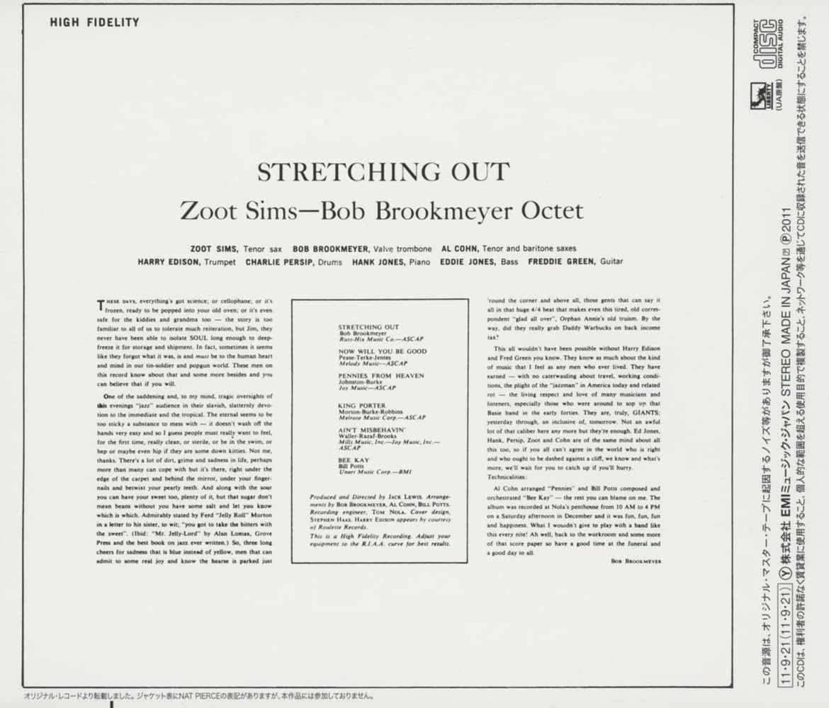 Zoot Sims - Stretching Out [CD] | Echo's Record Bar Online Store