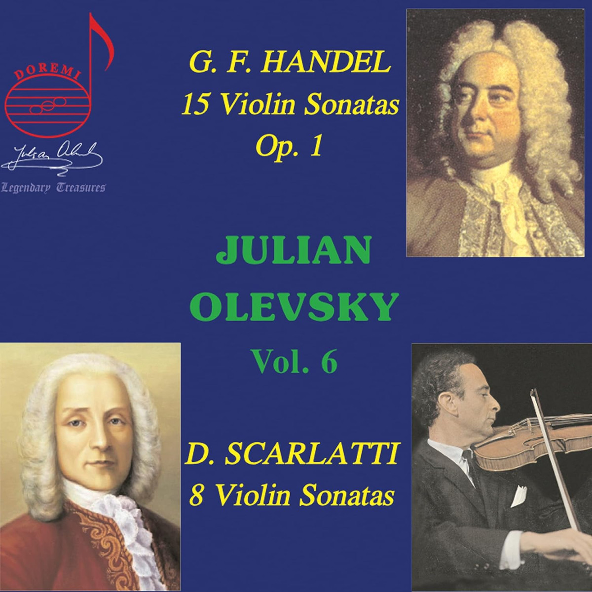 Julian Olevsky - Georg Frideric Handel: 15 Violin Sonatas. Oop. 1 ...