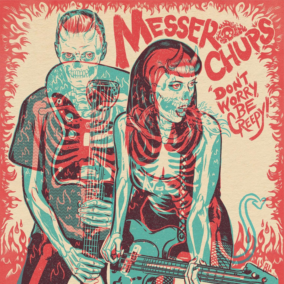 Messer Chups - Dont Worry / Be Creepy (Coloured Vinyl) [VINYL] | Echo's ...